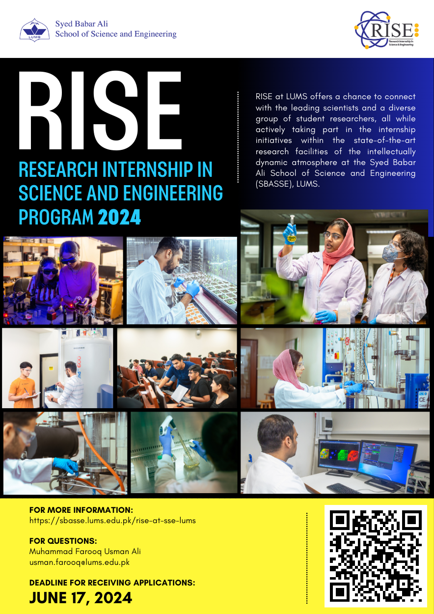 Research Internships in Science and Engineering (RISE) | SBASSE